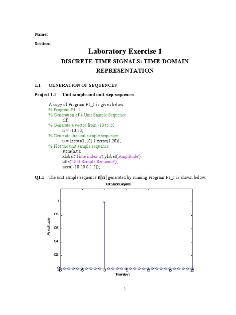 Lab Ex 1 | PDF | Phase (Waves) | Complex Number