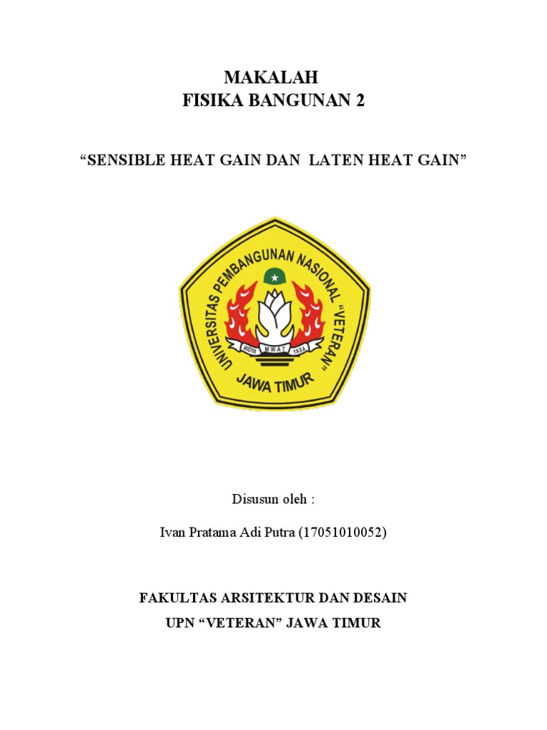 Sensible Heat Gain Latent Heat Ivan Pdf