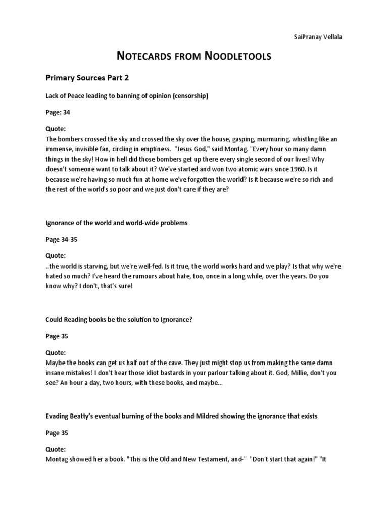 Notecards from Noodletools 2