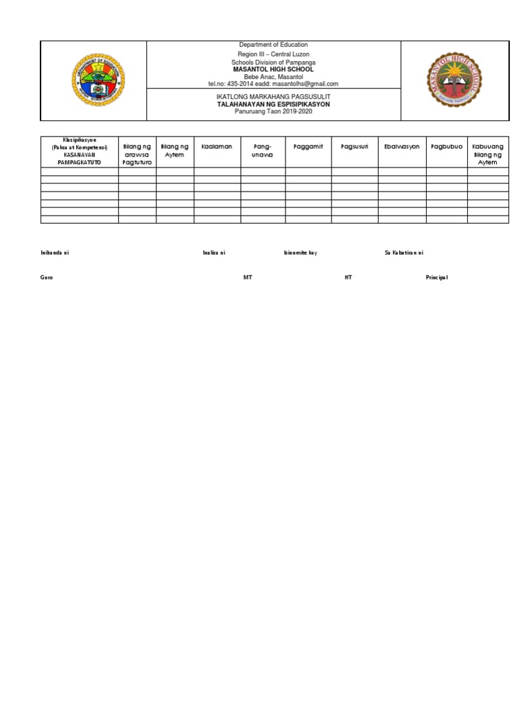 Pattern Tos Filipino | PDF