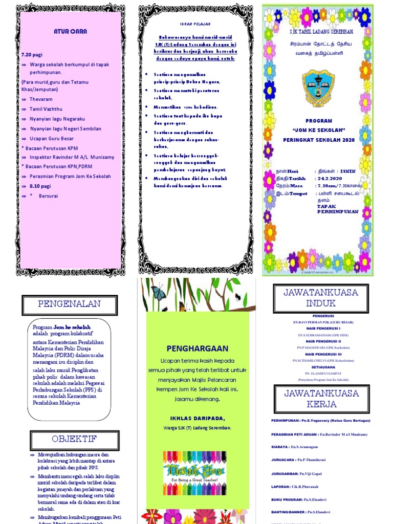 Buku Program Jom Ke Sekolah 2020 | PDF