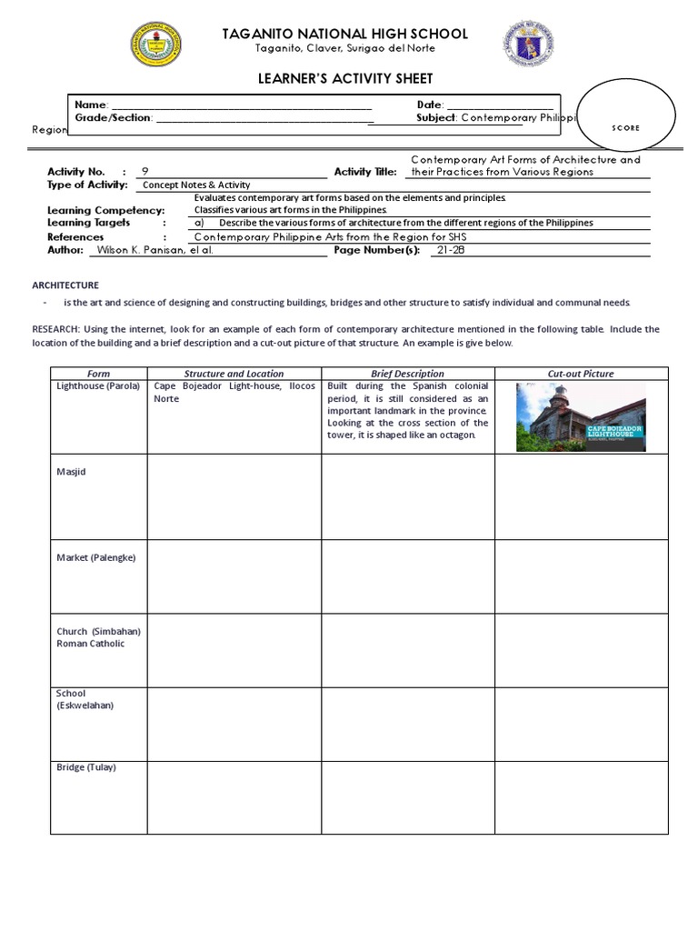 CPAR Learner's Activity Sheet 9 | PDF