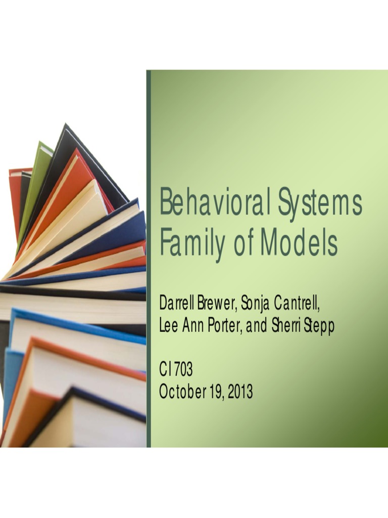Behavioral System Family Models | PDF