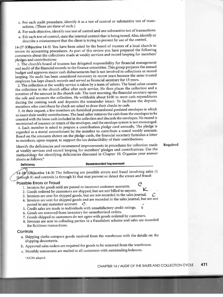 Latihan Soal Audit Internal Bab 14 | PDF