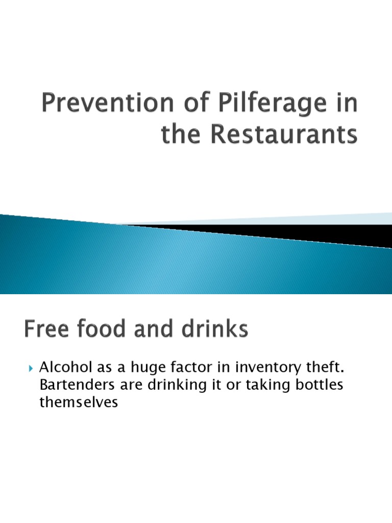 Restaurant Theft Prevention Strategies | PDF | Finance & Money Management
