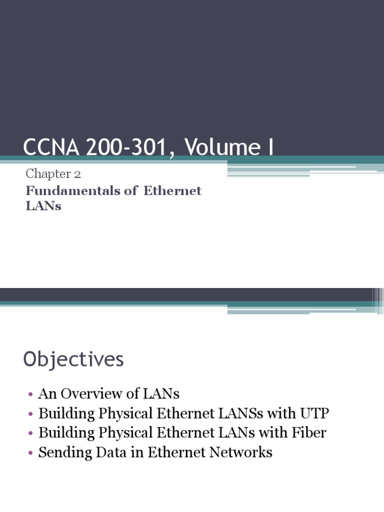 02 CCNA 200-301 Chapter 2-Fundamentals of Ethernet Lans | PDF
