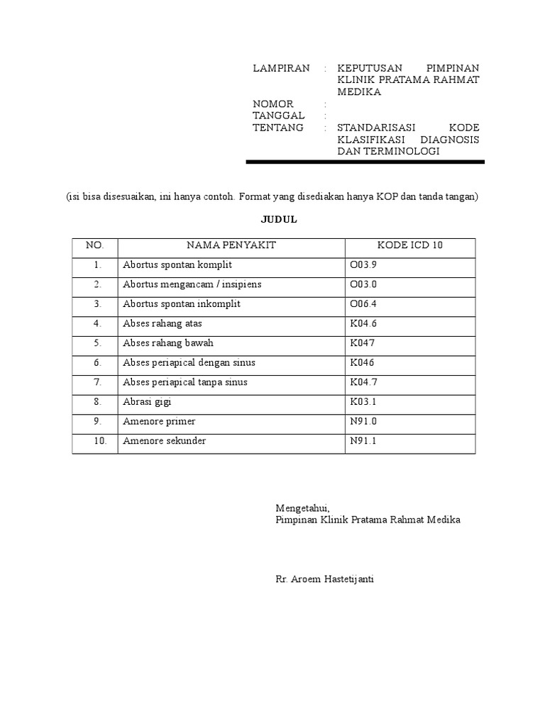 Format Lampiran | PDF