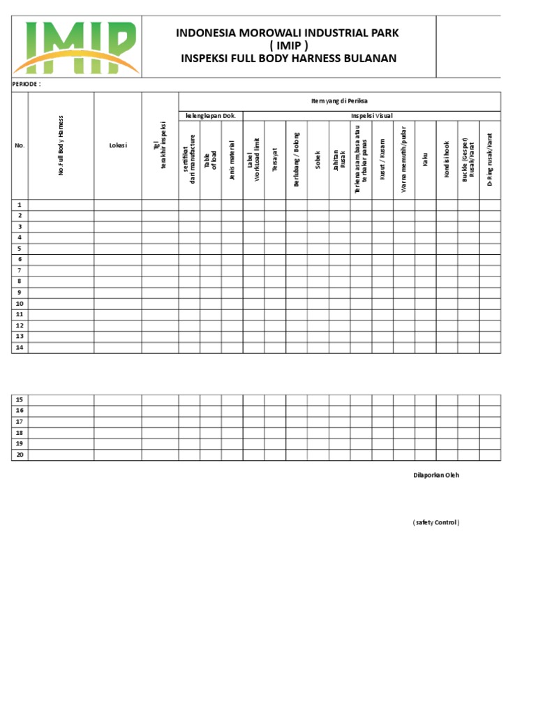 Inspeksi Bulanan | PDF