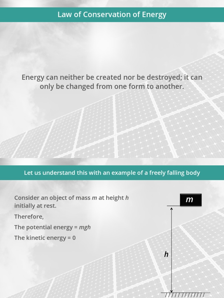 Law of Conservation of Energy - PPT | PDF
