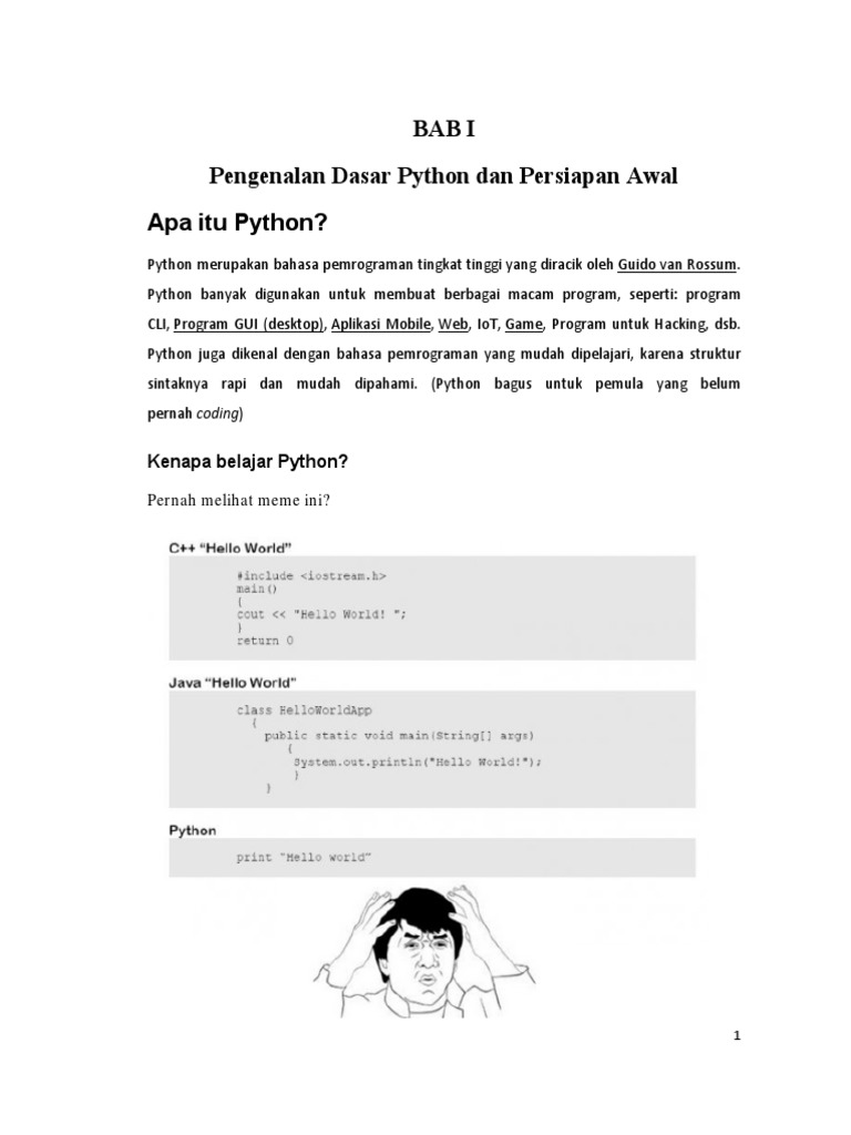 Memahami Python Dasar | PDF