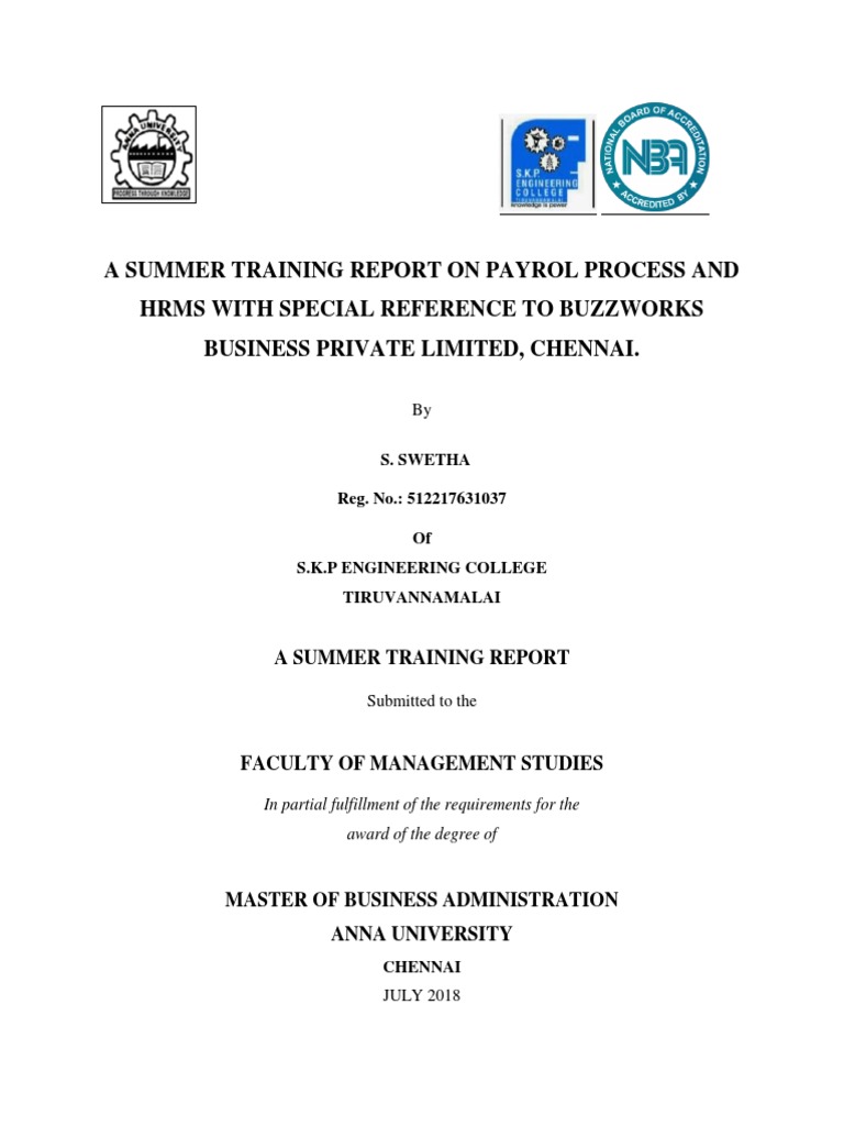 Human Resources Mba Mini Project | PDF