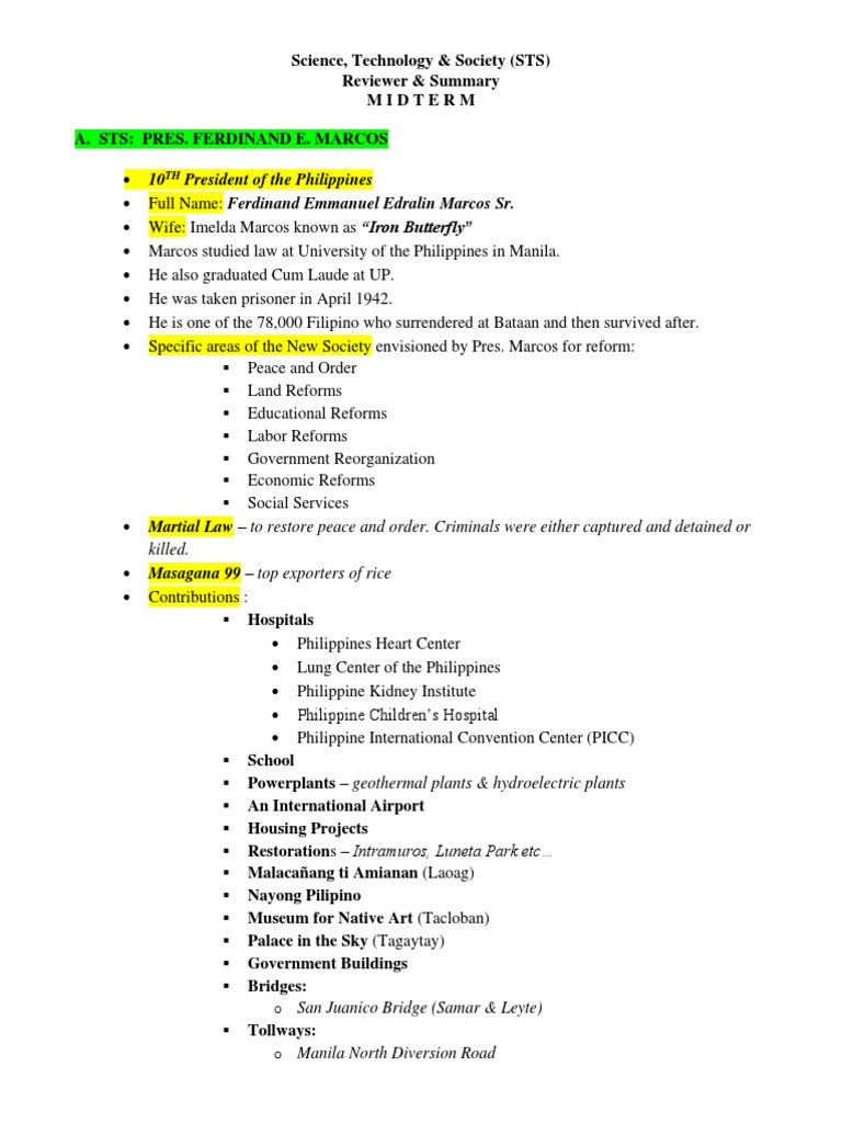 STS Pre Midterm Reviewer | PDF