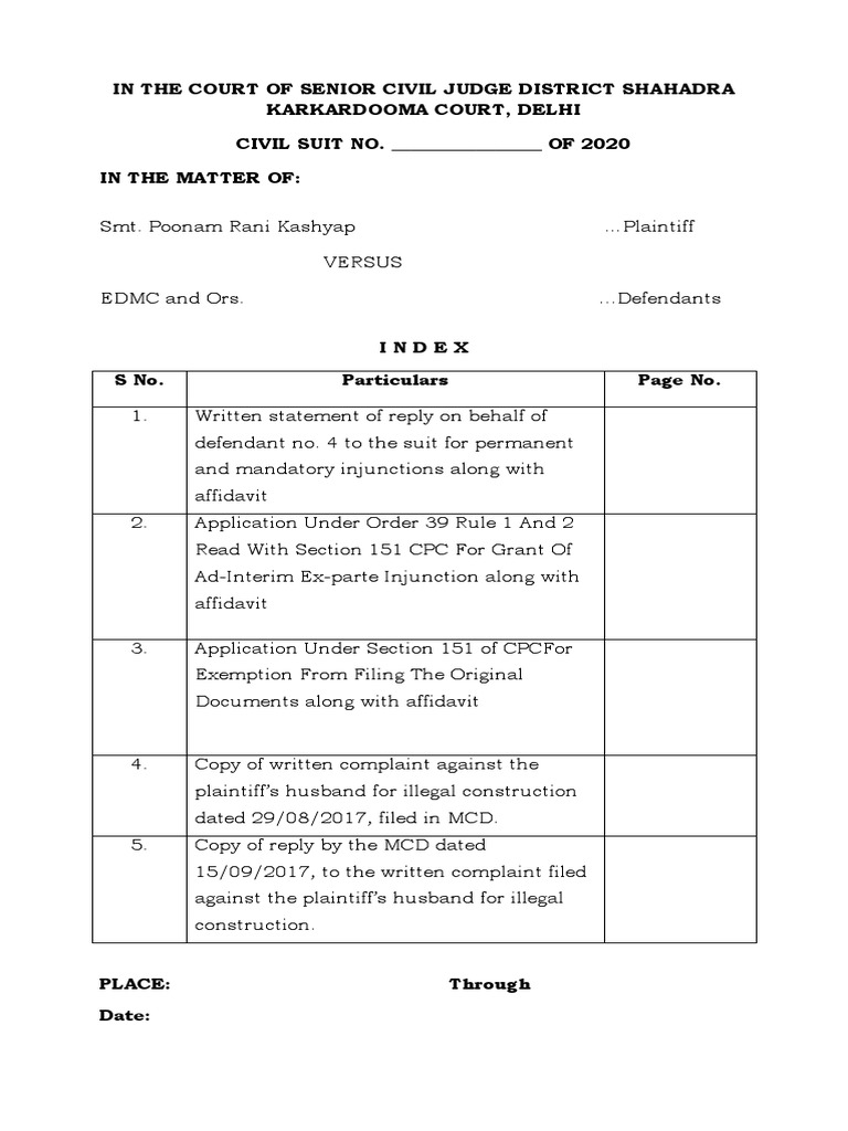 Written Statement IN DISTRICT COURT | PDF