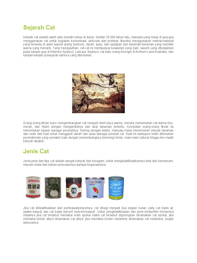 Tipe dan Bahan Penyusun Cat | PDF | Griya & Taman | Seni
