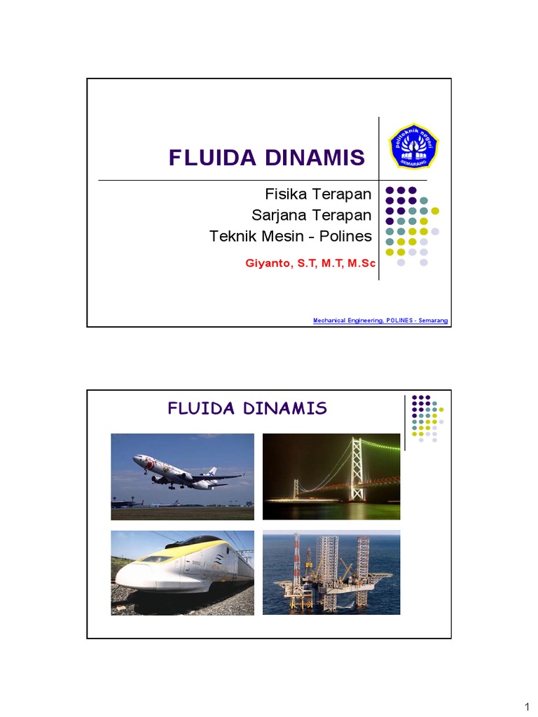 Chapter 5.2 - Fluida Dinamis (Handout) | PDF | Sains & Matematika ...