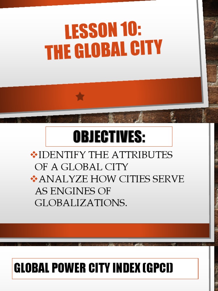 Understanding Global Cities and GPCI | PDF