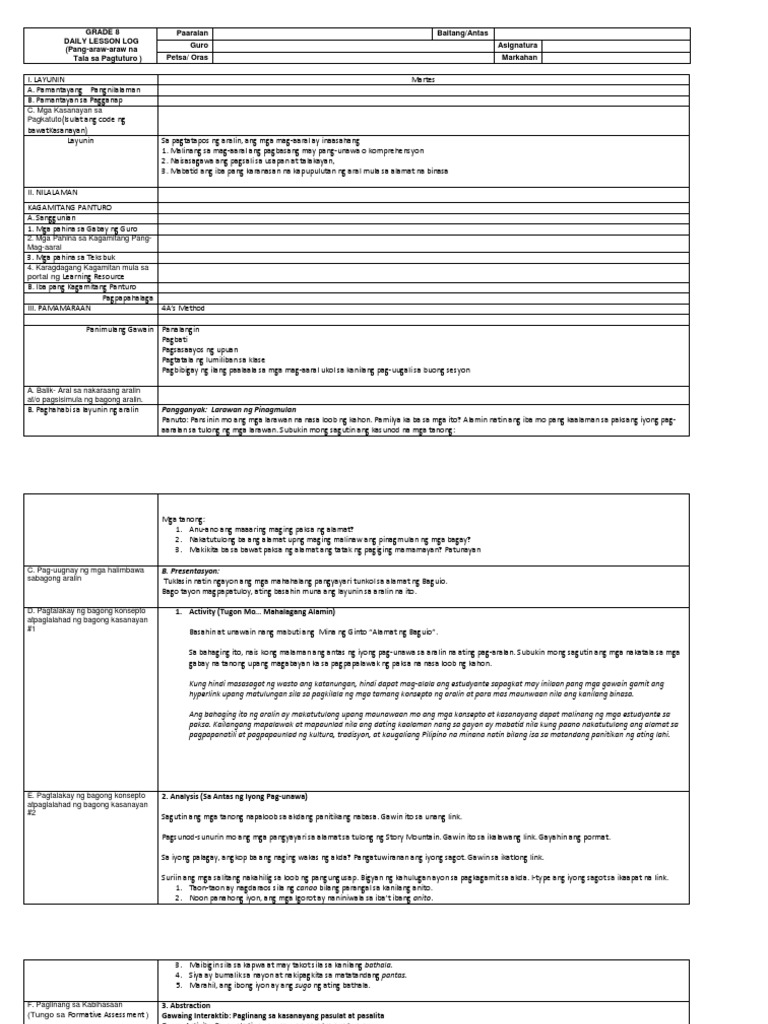 4a's Method Filipino | PDF