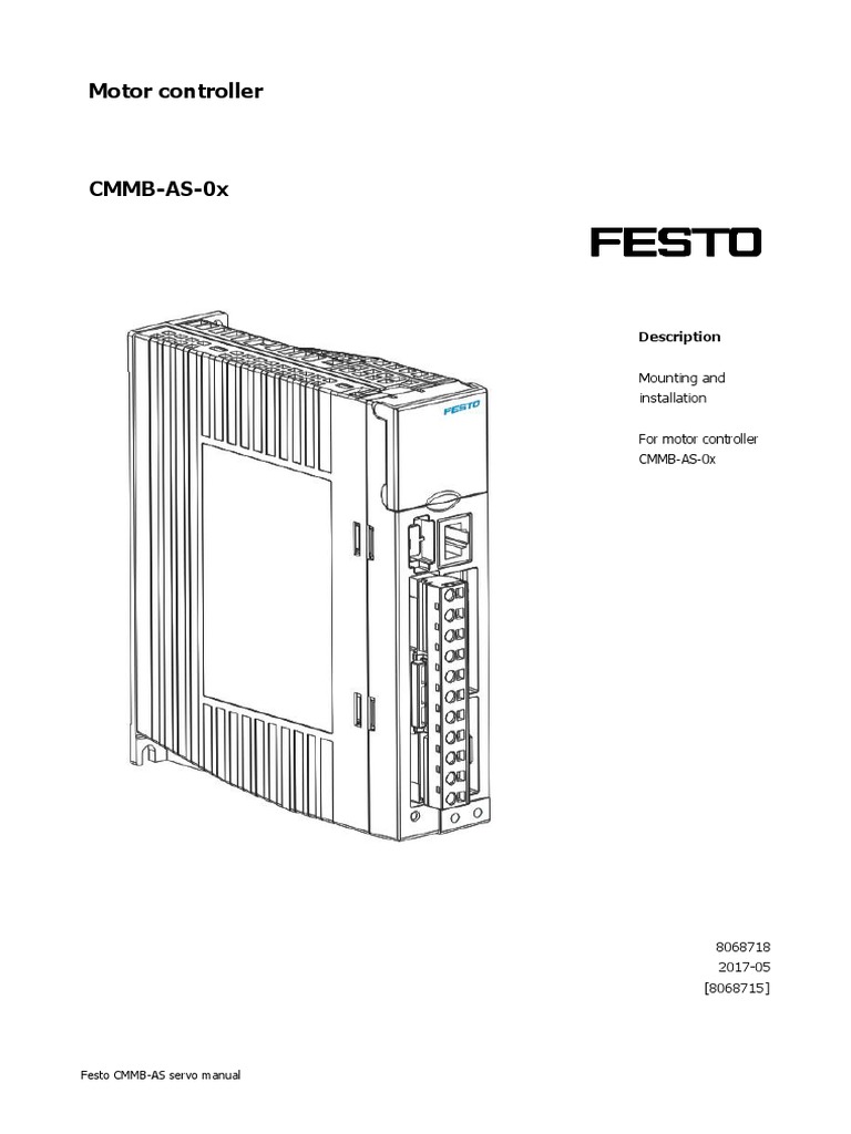 FESTO-Drive CMMB-SY - 2017-05 - 8068715g1 | PDF | Technology & Engineering