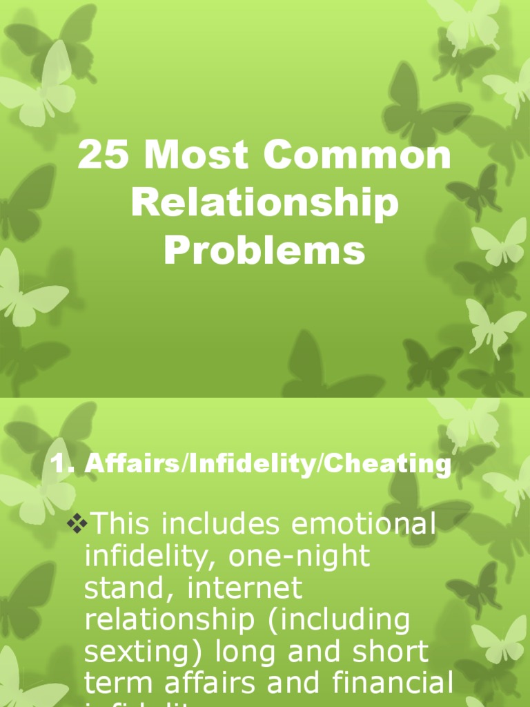 The 25 Most Common Relationship Problems and How to Overcome Them | PDF