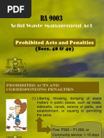 Prohibited Acts and Penalties RA 9003 | PDF | Fine (Penalty) | Misconduct