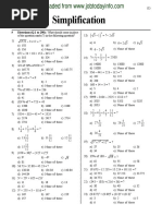 Simplification Questions | PDF