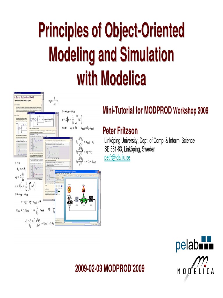 Principles of Modelling Peter Fritzen PDF | PDF