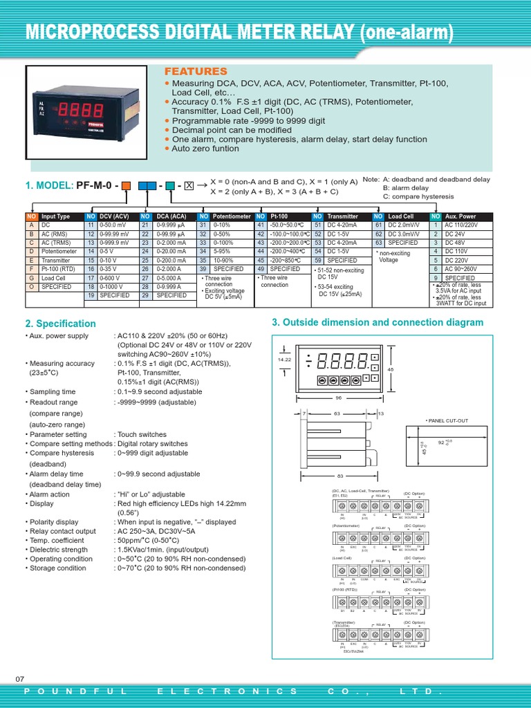 Digital Meter Relay | PDF