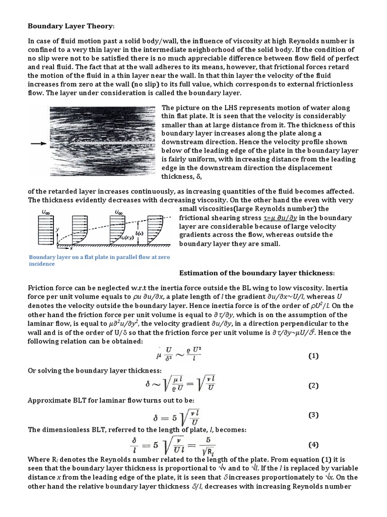 Understanding Boundary Layer Theory | PDF | Boundary Layer | Reynolds ...