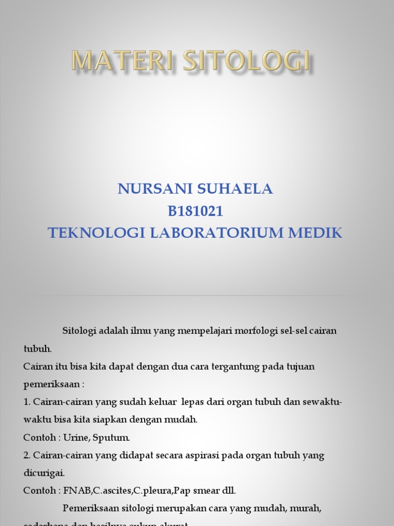 SITOLOGI | PDF