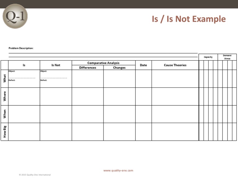 8D Is Is Not Example | PDF