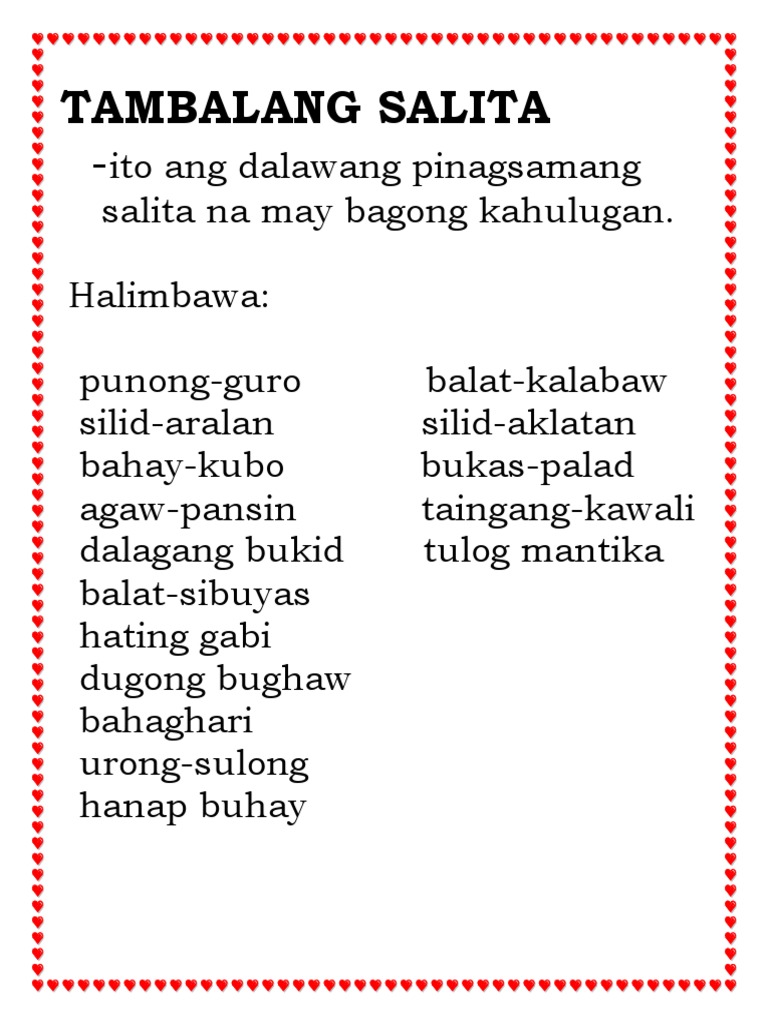 Tambalang Salita | PDF