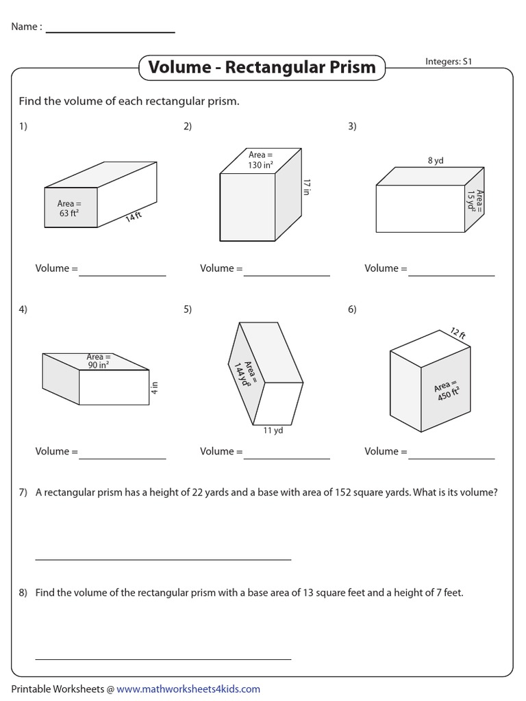 Calculating the Volumes of Rectangular Prisms | PDF