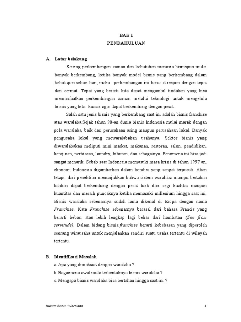 Waralaba FINAL | PDF