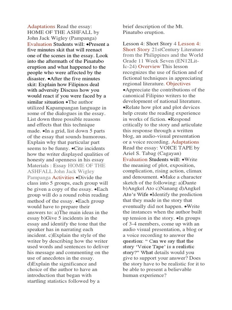 Adaptations Read The Essay | PDF