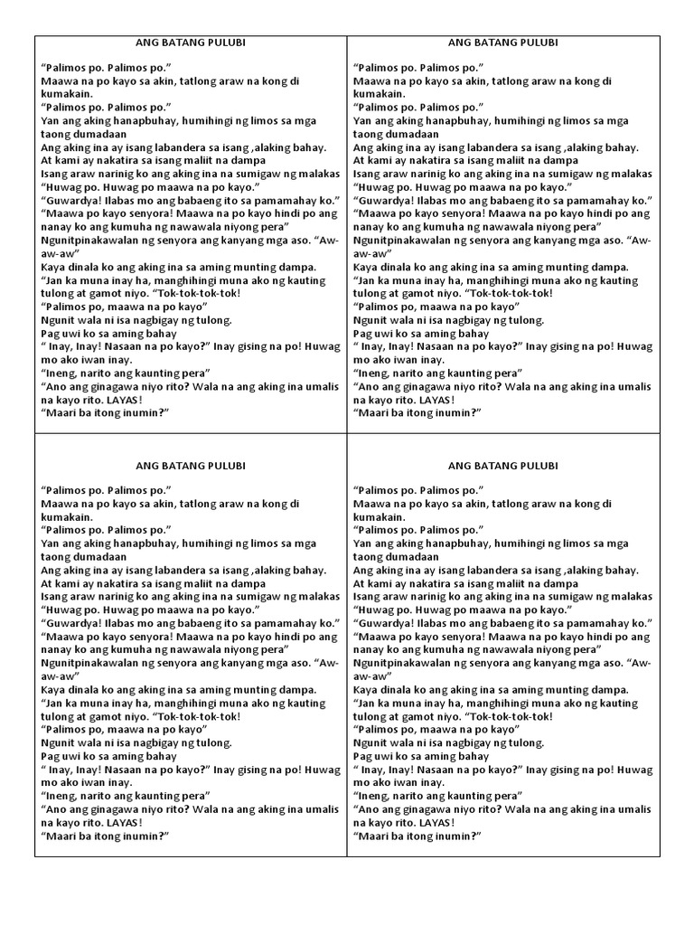 Tagalog Declamation | PDF