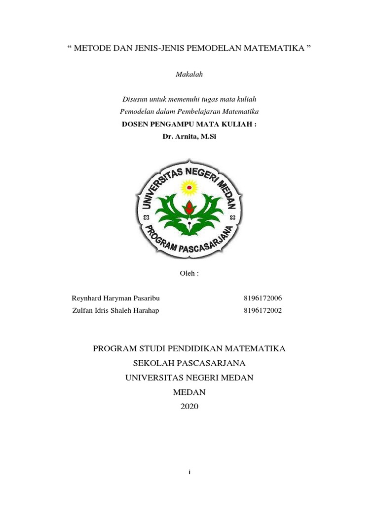 Metode dan Jenis Pemodelan Matematika | PDF