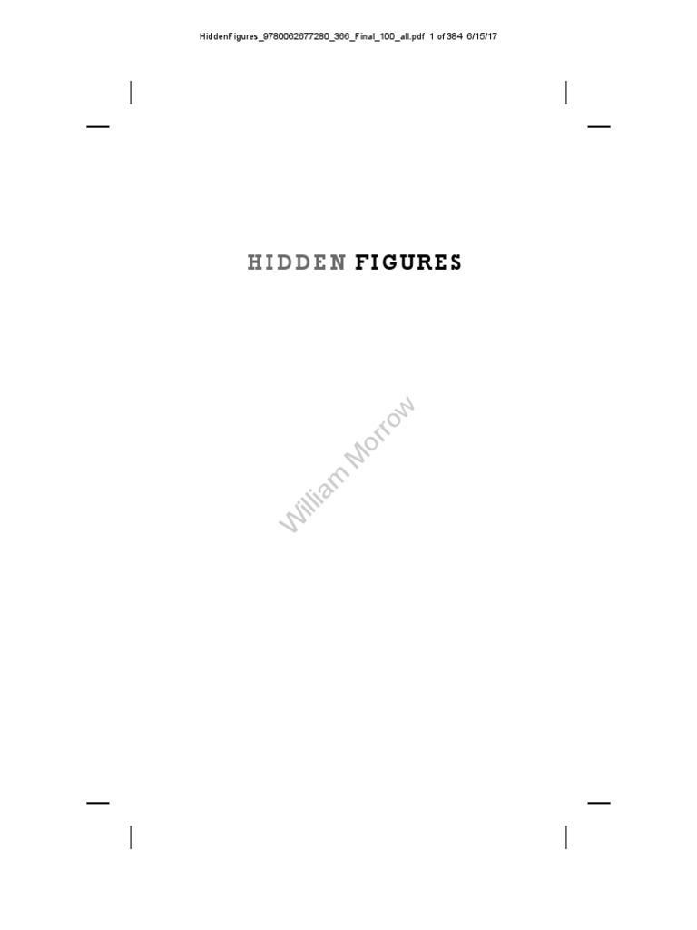 Hidden Figures - Final PDF | PDF