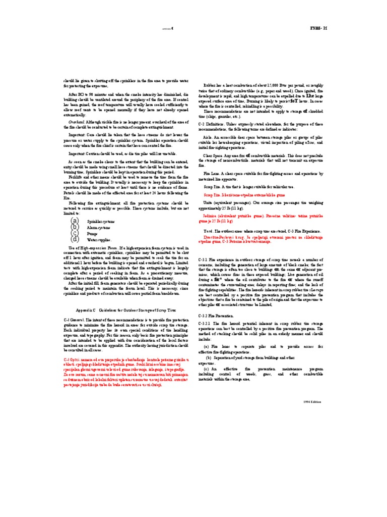 NFPA 321D Tire Storage - Prevod Na Srpski | PDF | Fires | Fire ...