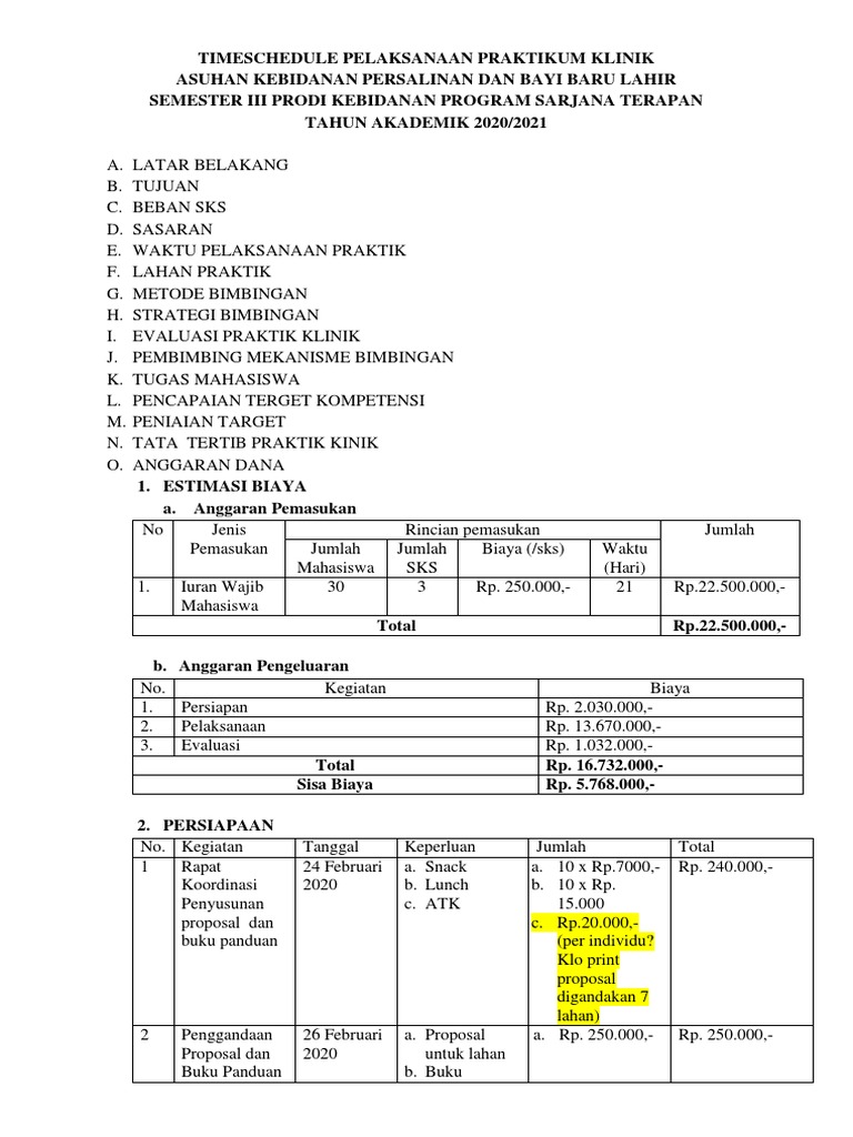 Contoh RAB Buku Panduan | PDF