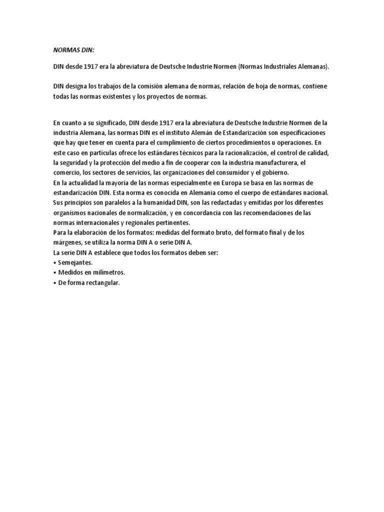 Normas Din | PDF