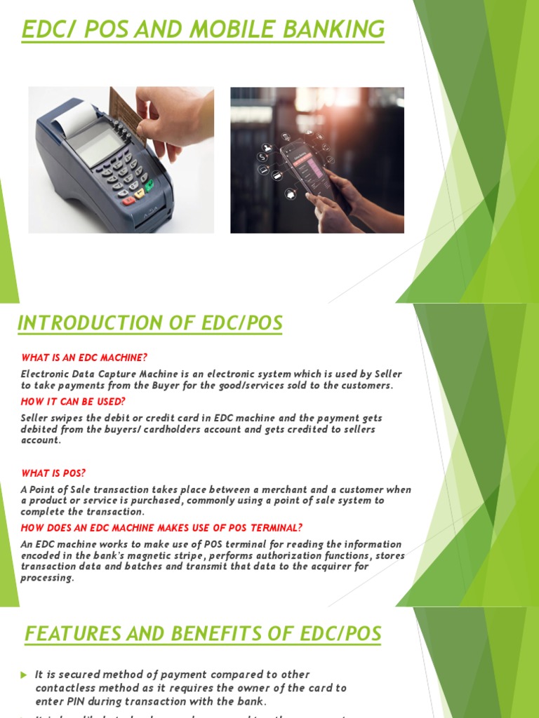 Edc, Pos and Mobile Banking | PDF
