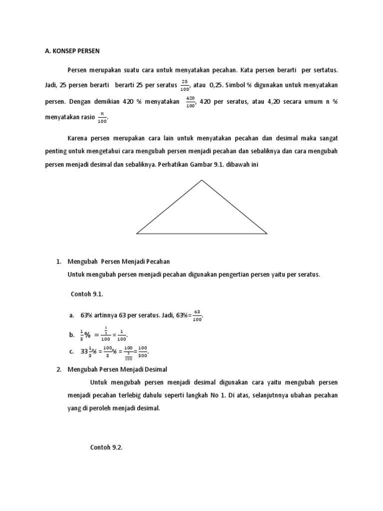 Konsep Persen | PDF