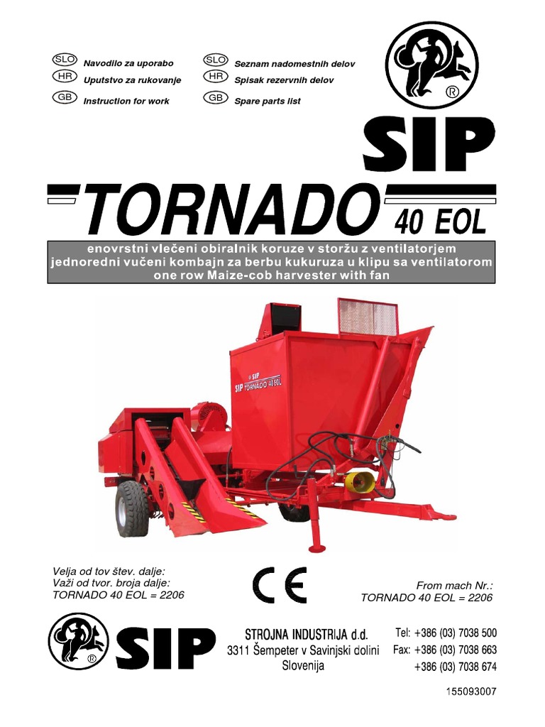 SIP Sempeter Tornado 40 EOL PDF | PDF
