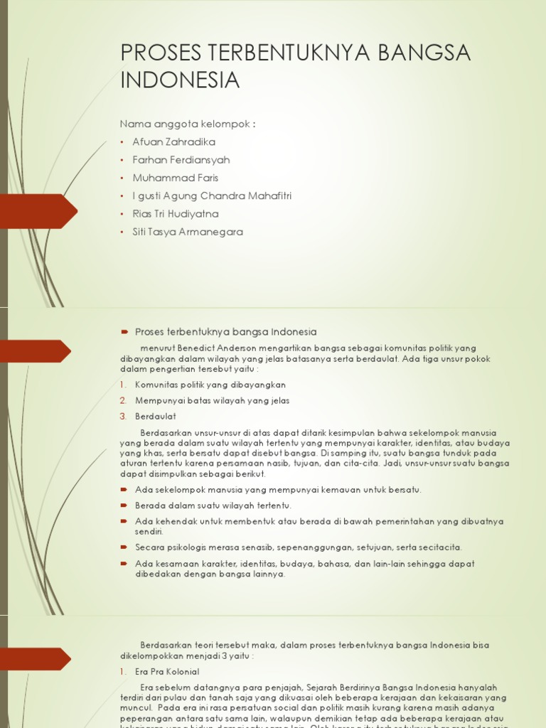 Proses Terbentuknya Bangsa Indonesia | PDF