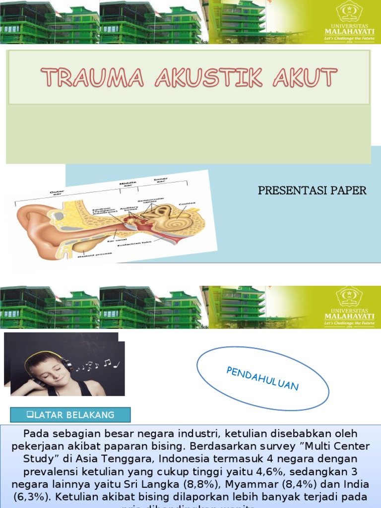 Trauma Akustik Akut | PDF | Pengembangan Diri | Kesehatan Holistik