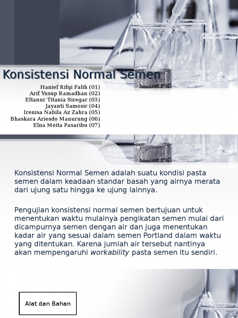 Pengujian Konsistensi Normal Semen | PDF