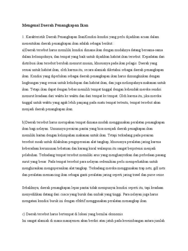 Mengenal Daerah Penangkapan Ikan | PDF | Sains & Matematika