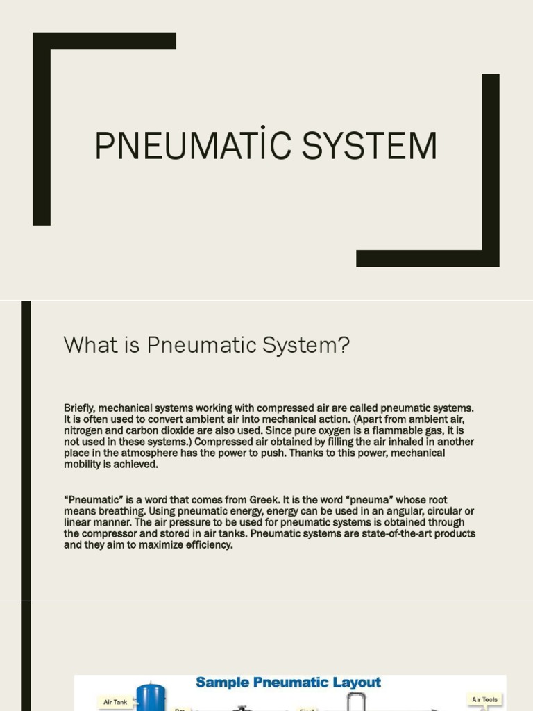 Pneumatic System | PDF | Technology & Engineering