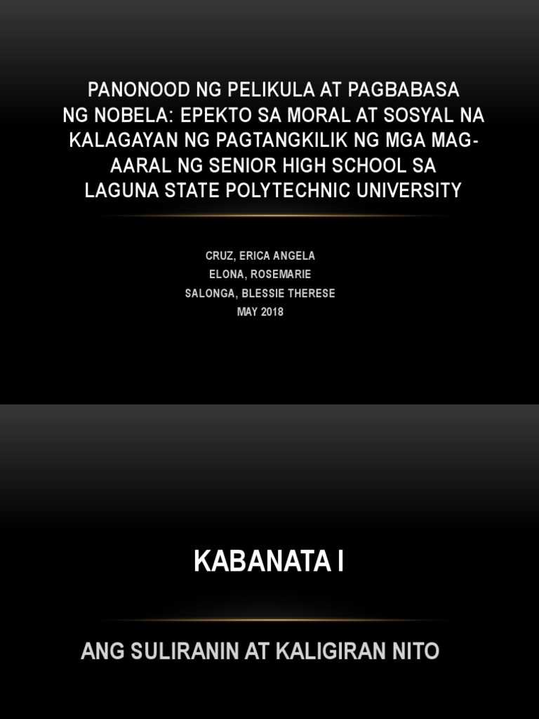 Panonood NG Pelikula at Pagbabasa | PDF