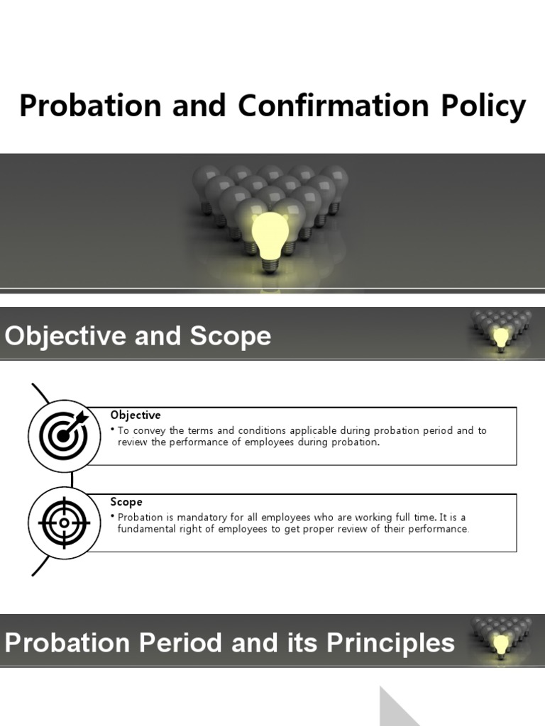 Probation and Confirmation Policy Overview | PDF | Career & Growth